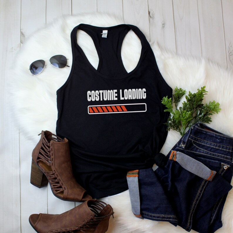 Womens Tank Top Costume Loading T Shirt Halloween Costume - Etsy