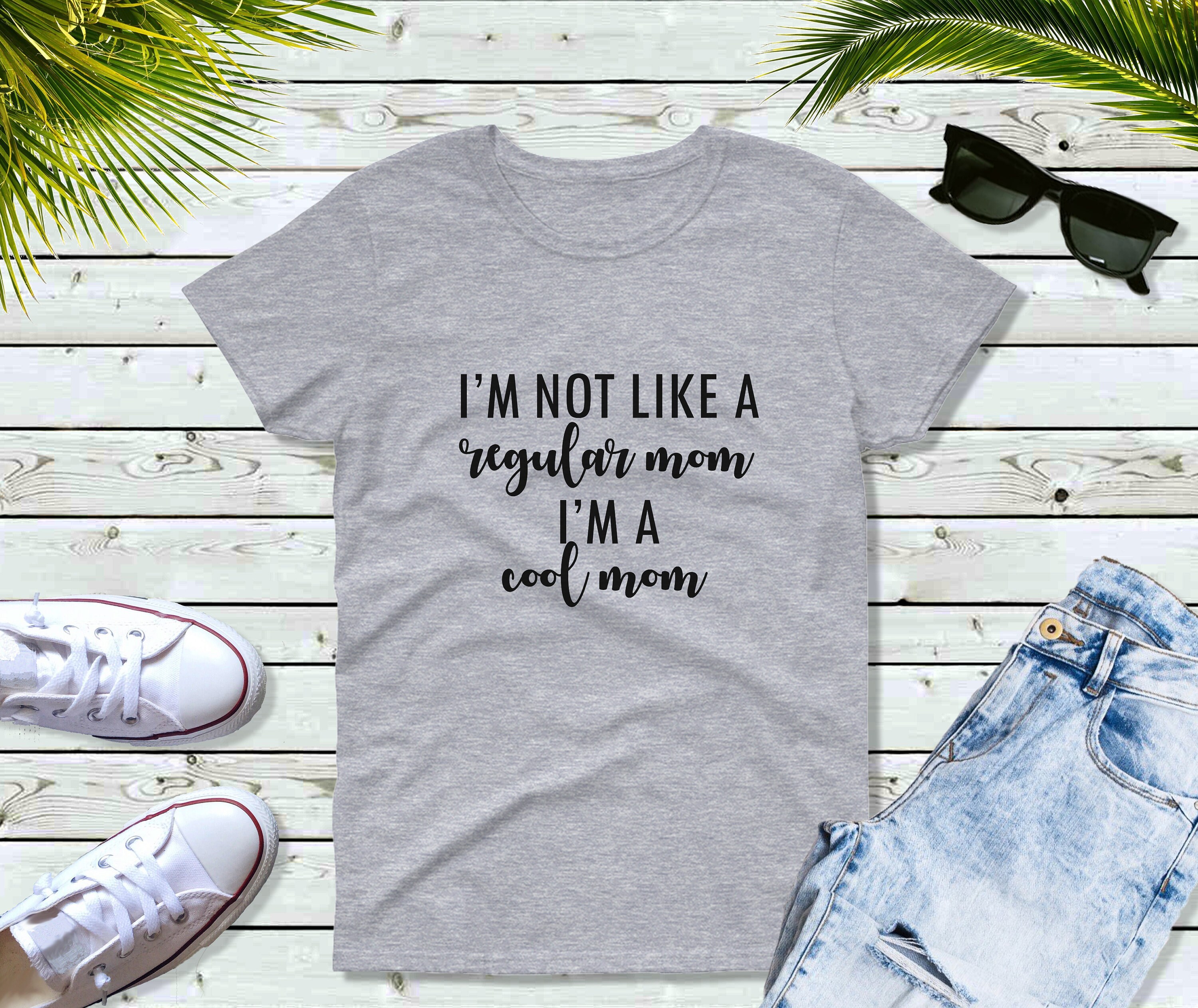 Ladies - I'm Not Like a Regular Mom I'm a Cool Mom T-Shirt - Funny Gift ...