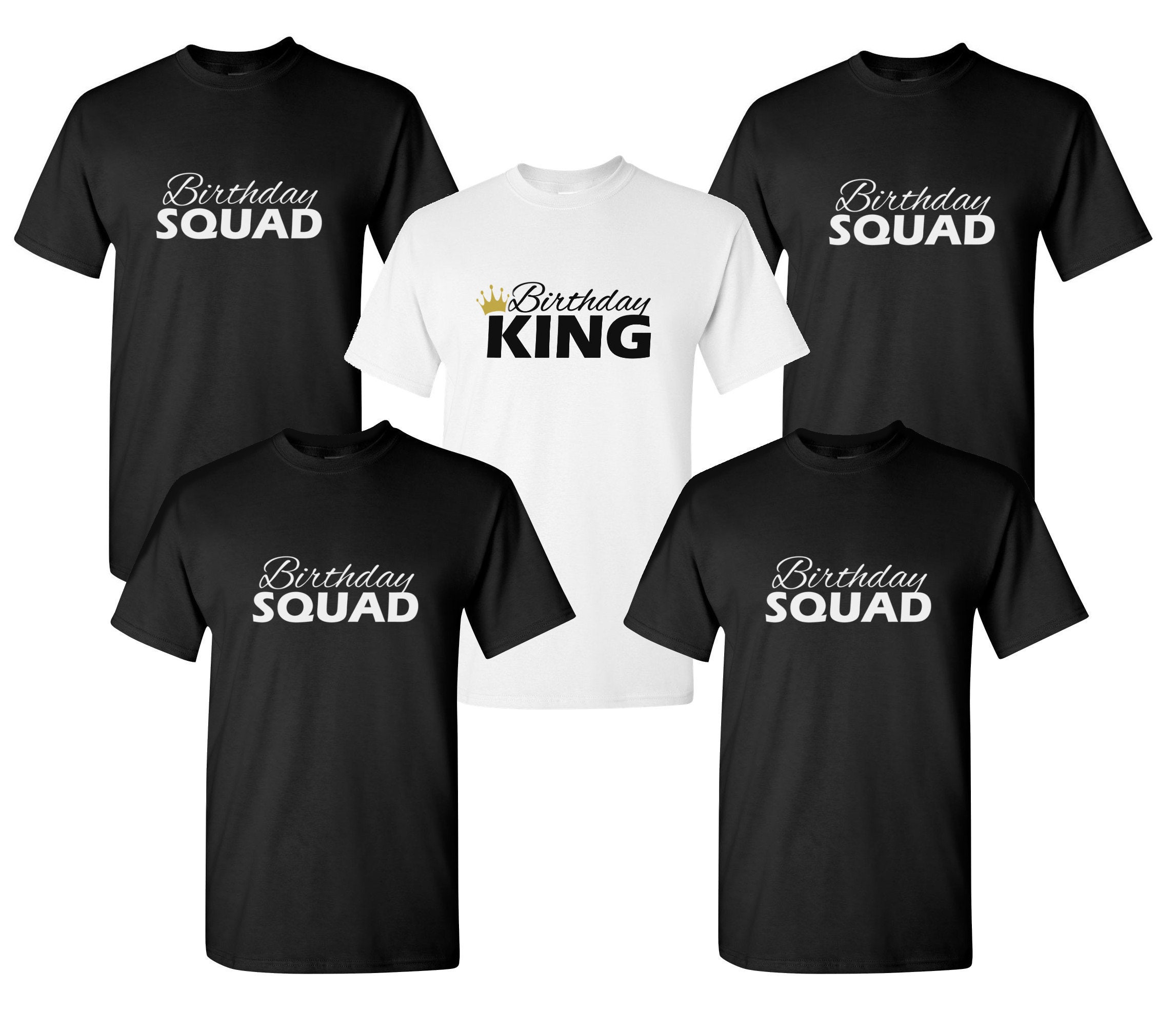 Birthday Squad Shirts 2 Bday King T Shirts Gift For Him Funny