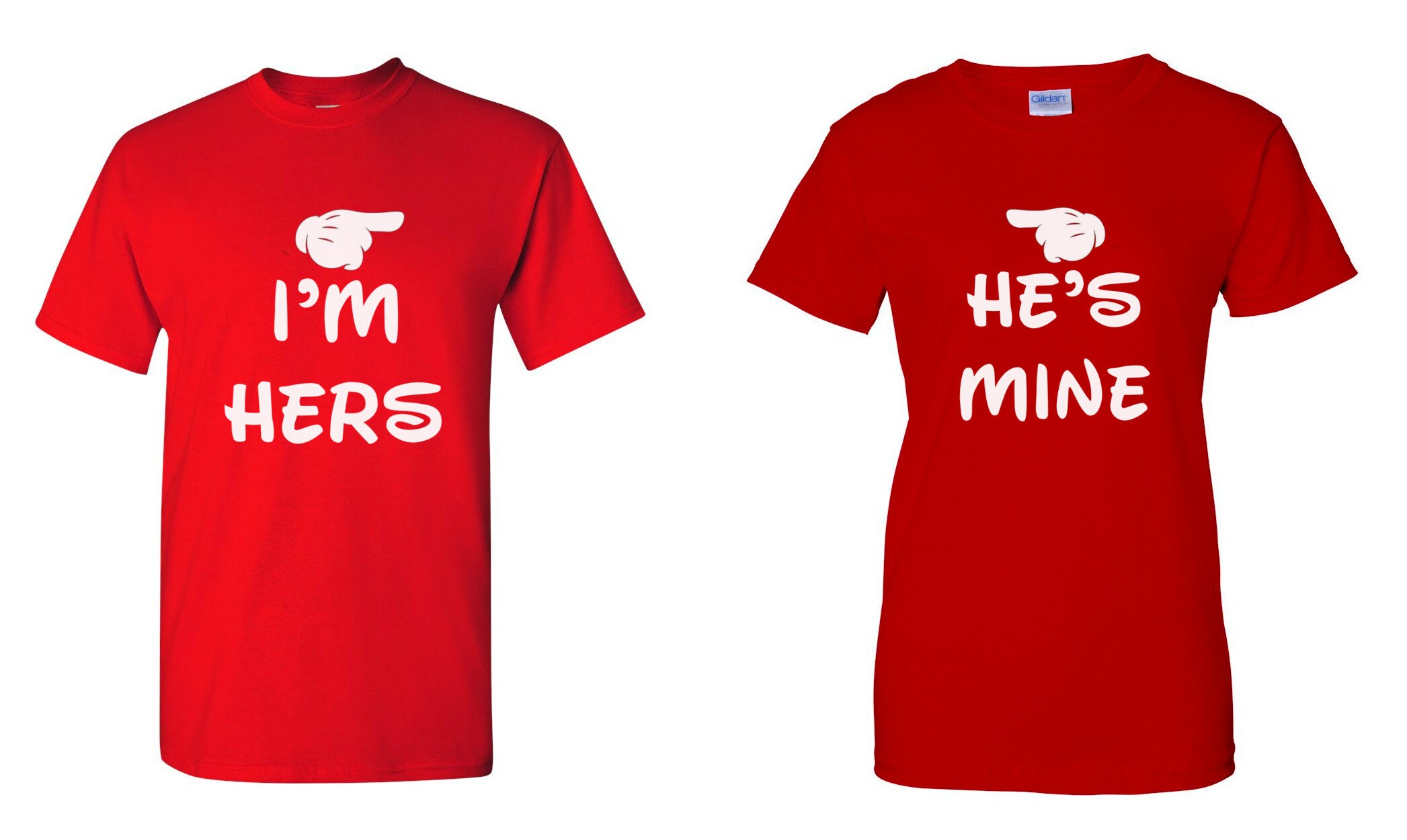 Im Hers And Hes Mine T Shirts Set Matching Couples Shirts Love