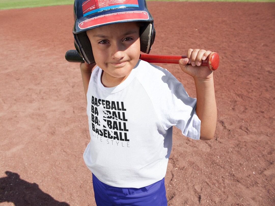 Baseball Life Style T-shirt: Youth & Toddler Cotton Tee - Etsy
