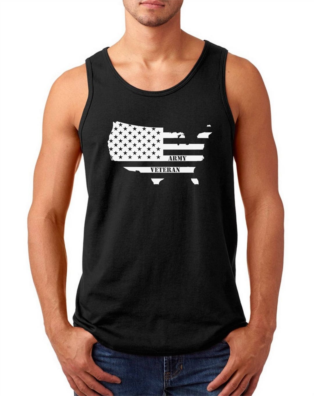 Army Veteran Tank Top: Patriotic Military Tee - Etsy