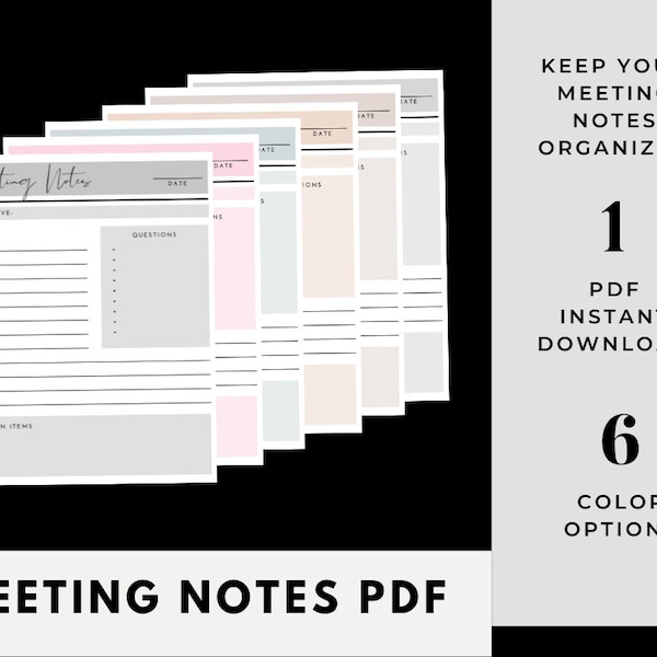 Printable Notes - Etsy