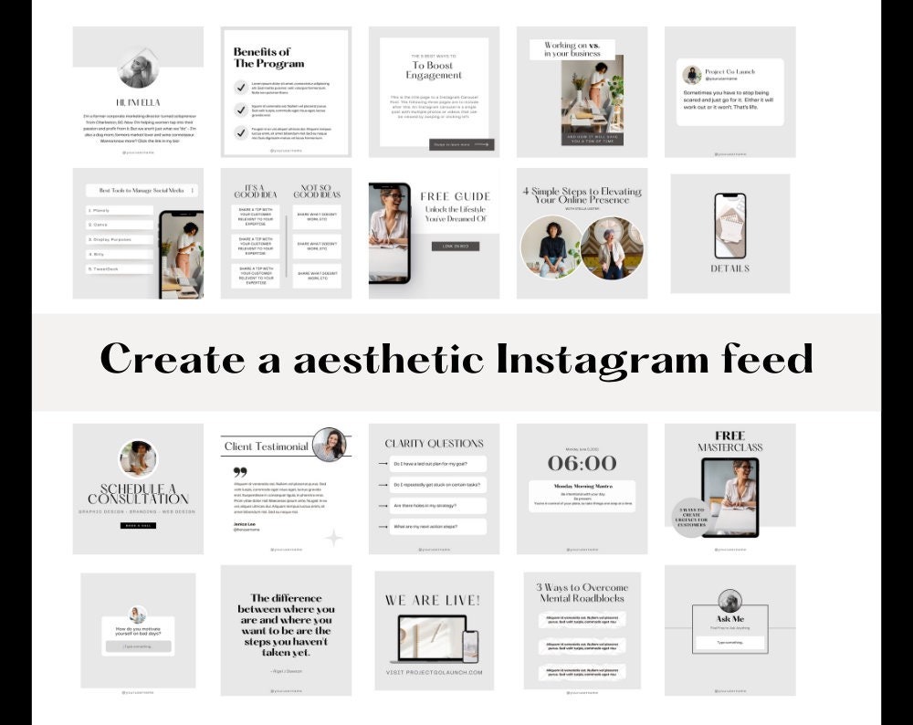 20 Instagram Post Template, Social Media Template, Canva Templates ...