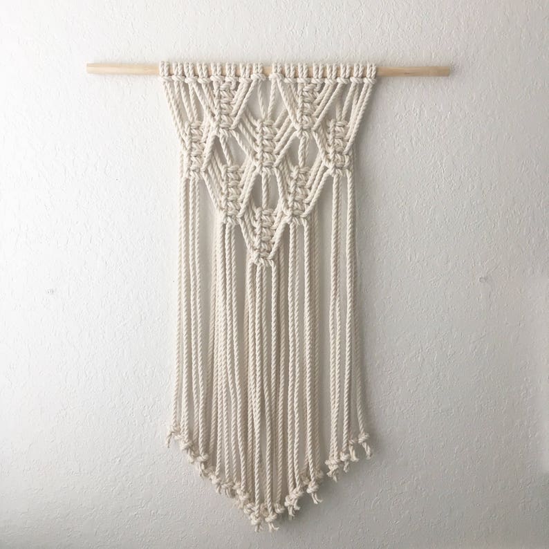 Layered Square Knots Geometric Macramé Wall Hanging // - Etsy