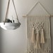 Large Loopy Square Macramé Wall Hanging With Tassel Detail // - Etsy