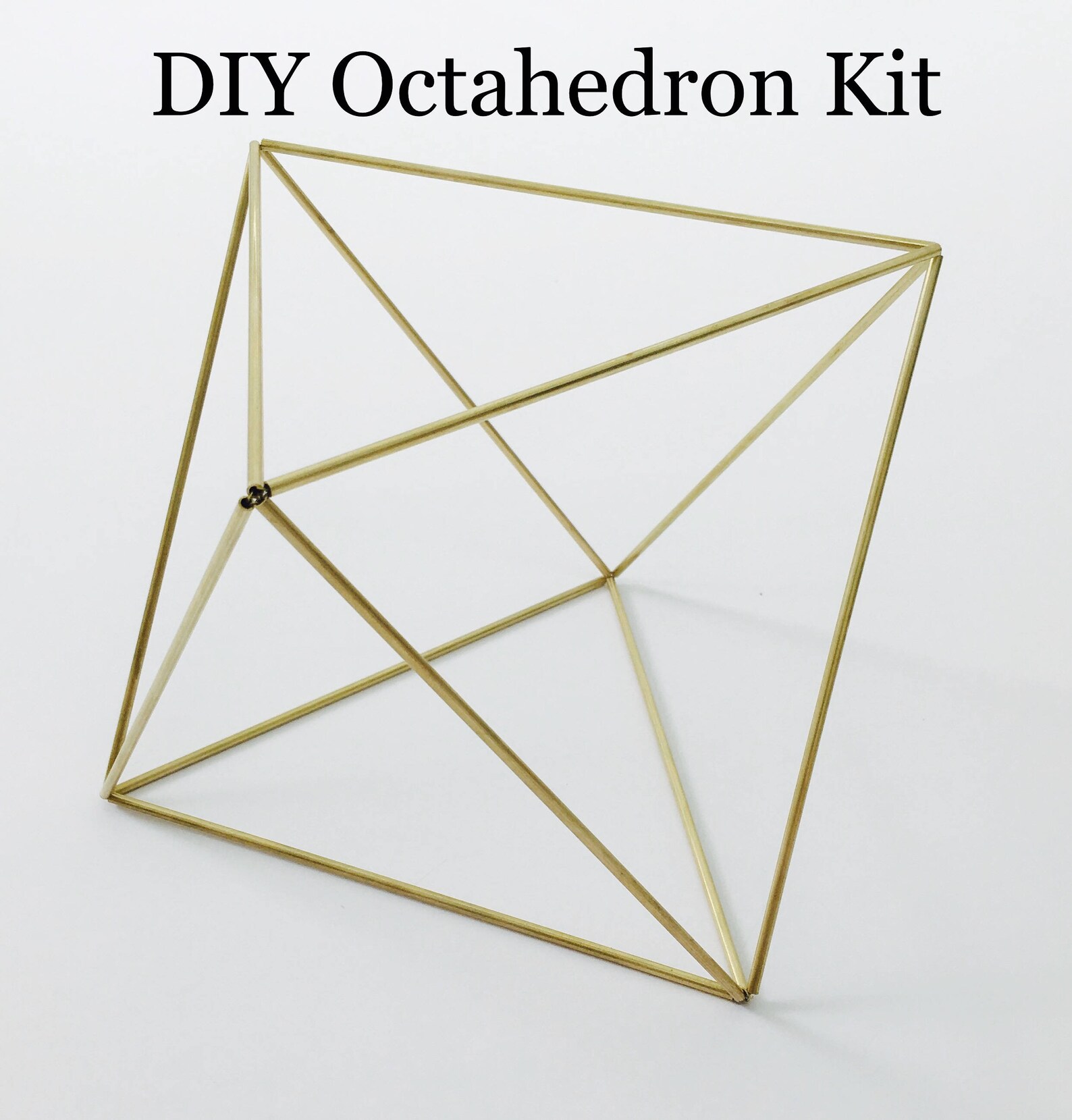 DIY Kit & Pattern: Geometric Octahedron Himmeli - Coffee Table Decor ...