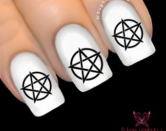 Pentagram Nail Art - Etsy