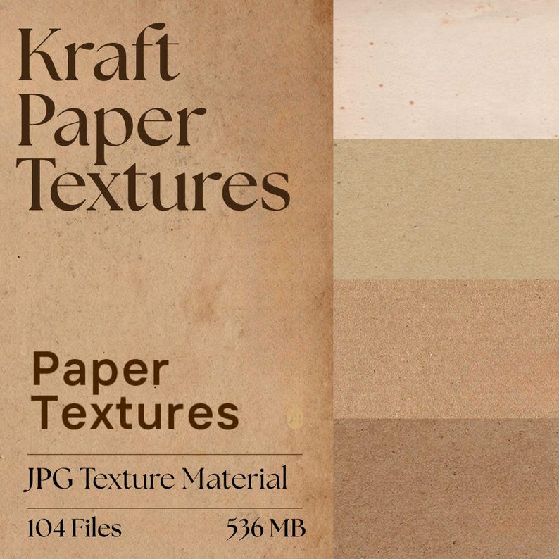 Kraft Paper Textures JPG – Natural Brown Paper Backgrounds for Design ...