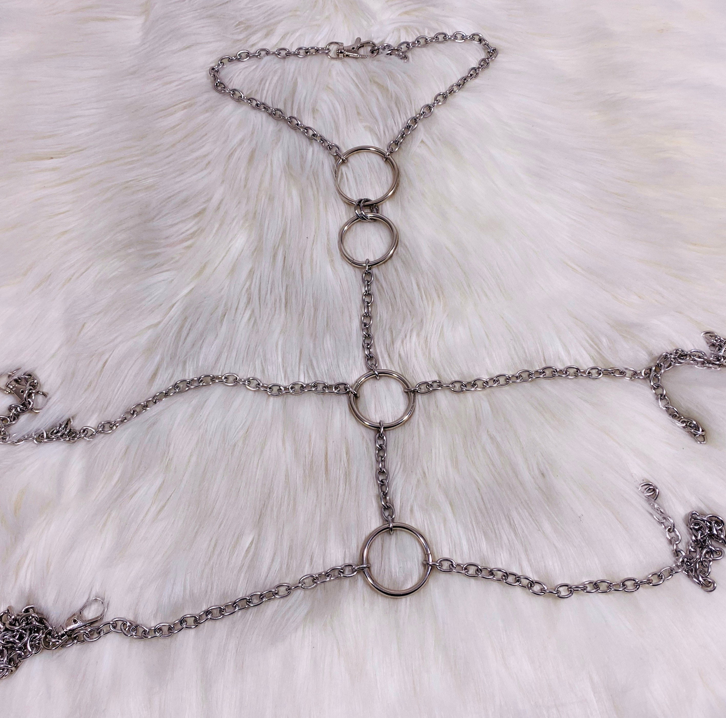 QUARTET CHAIN Chest Harness // - Etsy Canada