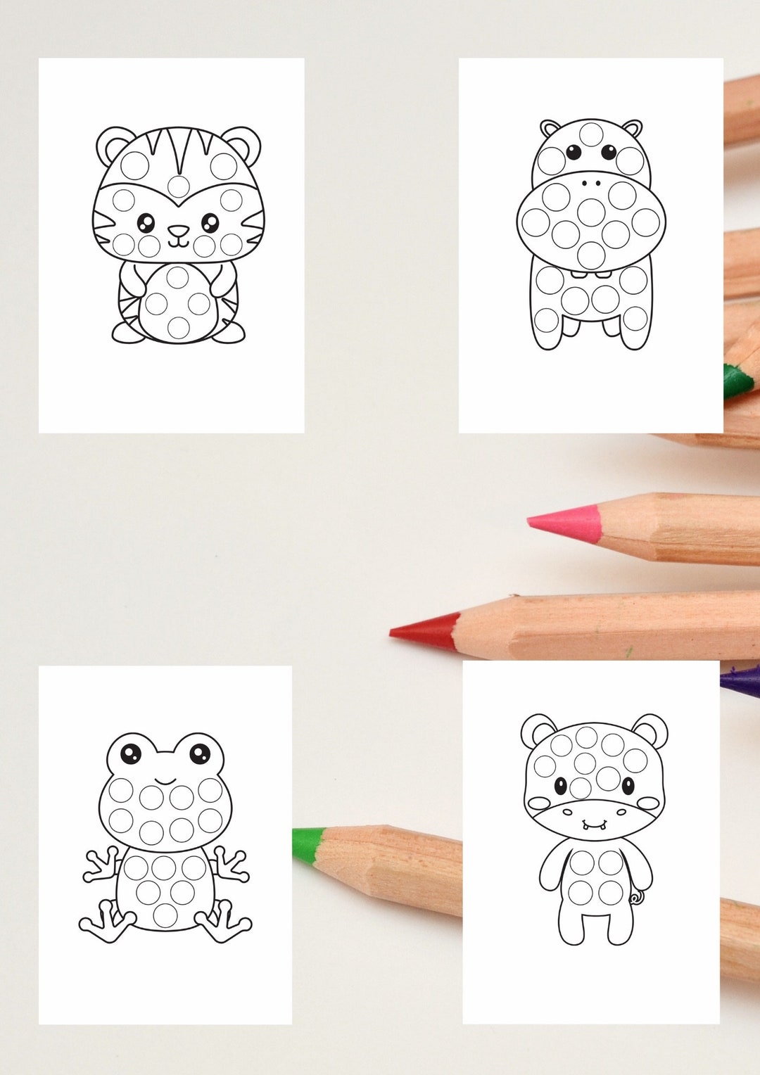 Printable | Digital| Instant Download | Dot Marker Coloring Books for ...