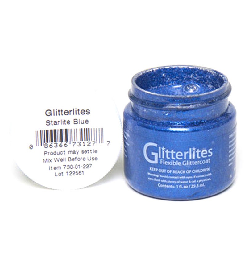 BLUE Paint Flexible Glitter Coat Sparkle Made by Angelus USA - Shoes ...