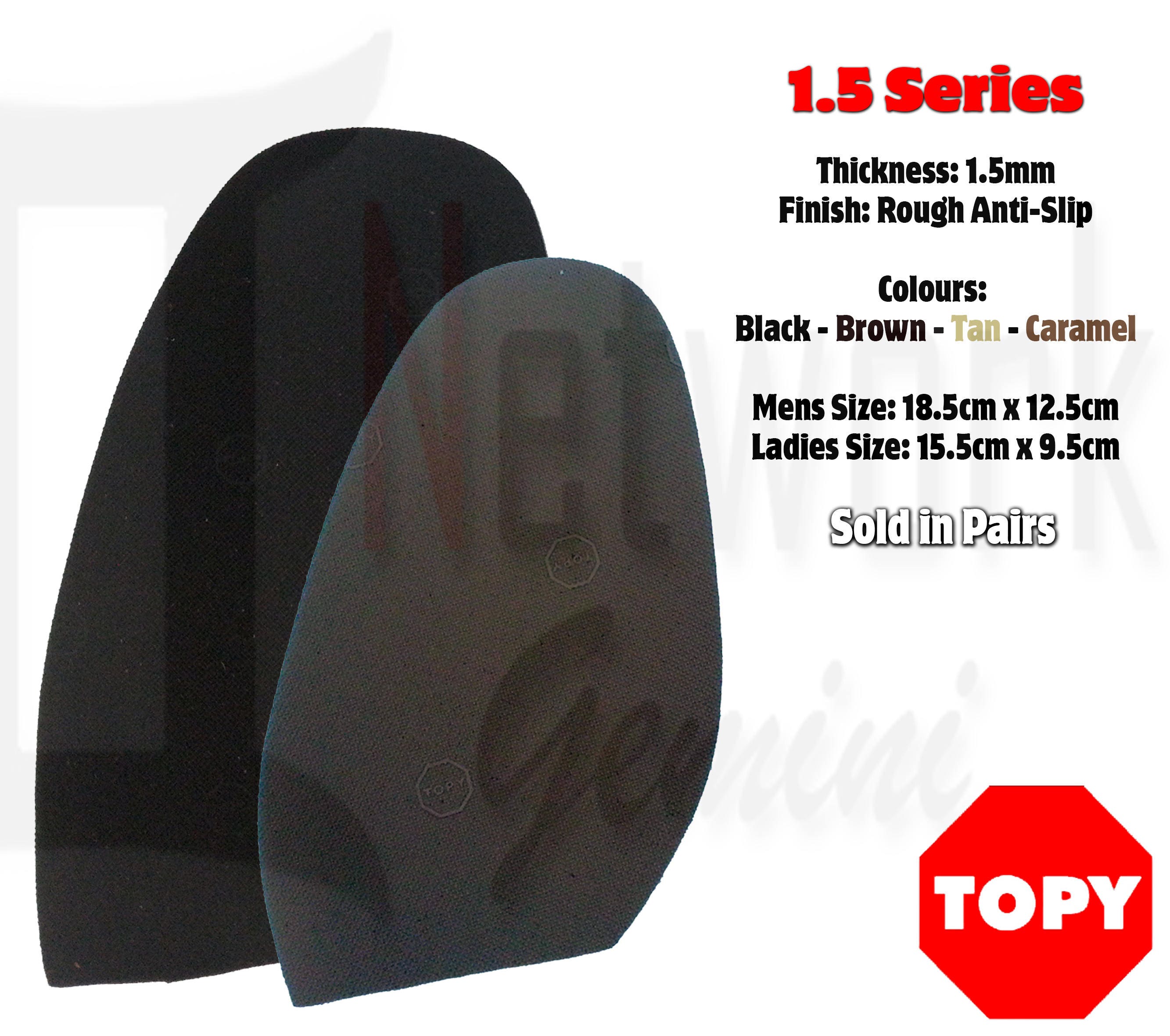 Rubber Soles Topy Shoe Repair - DIY - Mens & Ladies Sizes - 1.5mm ...