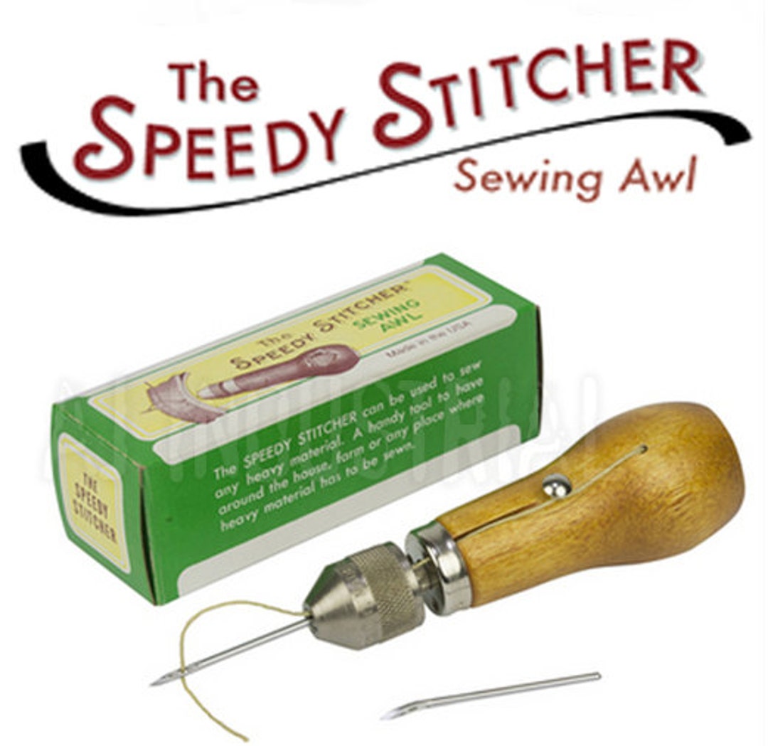 Hand Stitching -sewing-awl-bonus Starter Thred-leather-sewing-repair ...