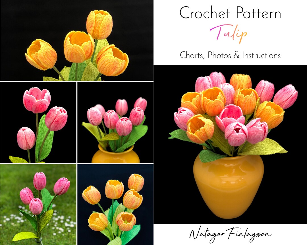 Crochet Tulip Pattern Crochet Tulip Flower Pattern Crochet Tulip ...