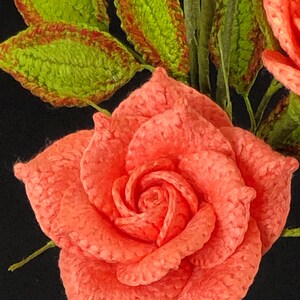 Crochet Mini Rose Pattern - 3 Sizes of Rose in 1 Pattern - Crochet Mini ...