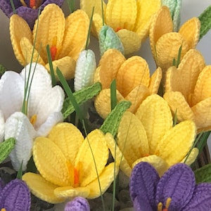 Crochet Crocus Pattern - Spring Flowers Crochet Pattern - Crochet ...