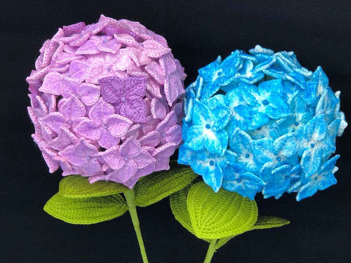 Crochet Hydrangea Pattern Crochet Hydrangea Flower | Etsy