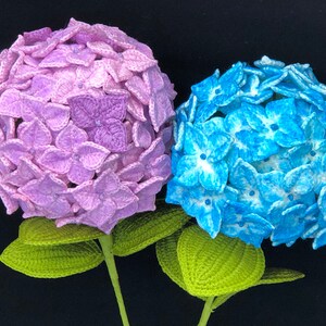 Crochet Hydrangea Pattern - Crochet Hydrangea Flower - Hydrangea ...