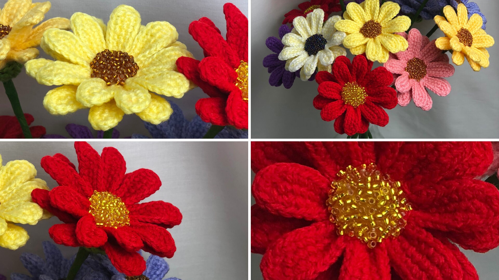 Gerbera Daisy Crochet Pattern Crochet Gerbera Pattern Easy | Etsy Australia
