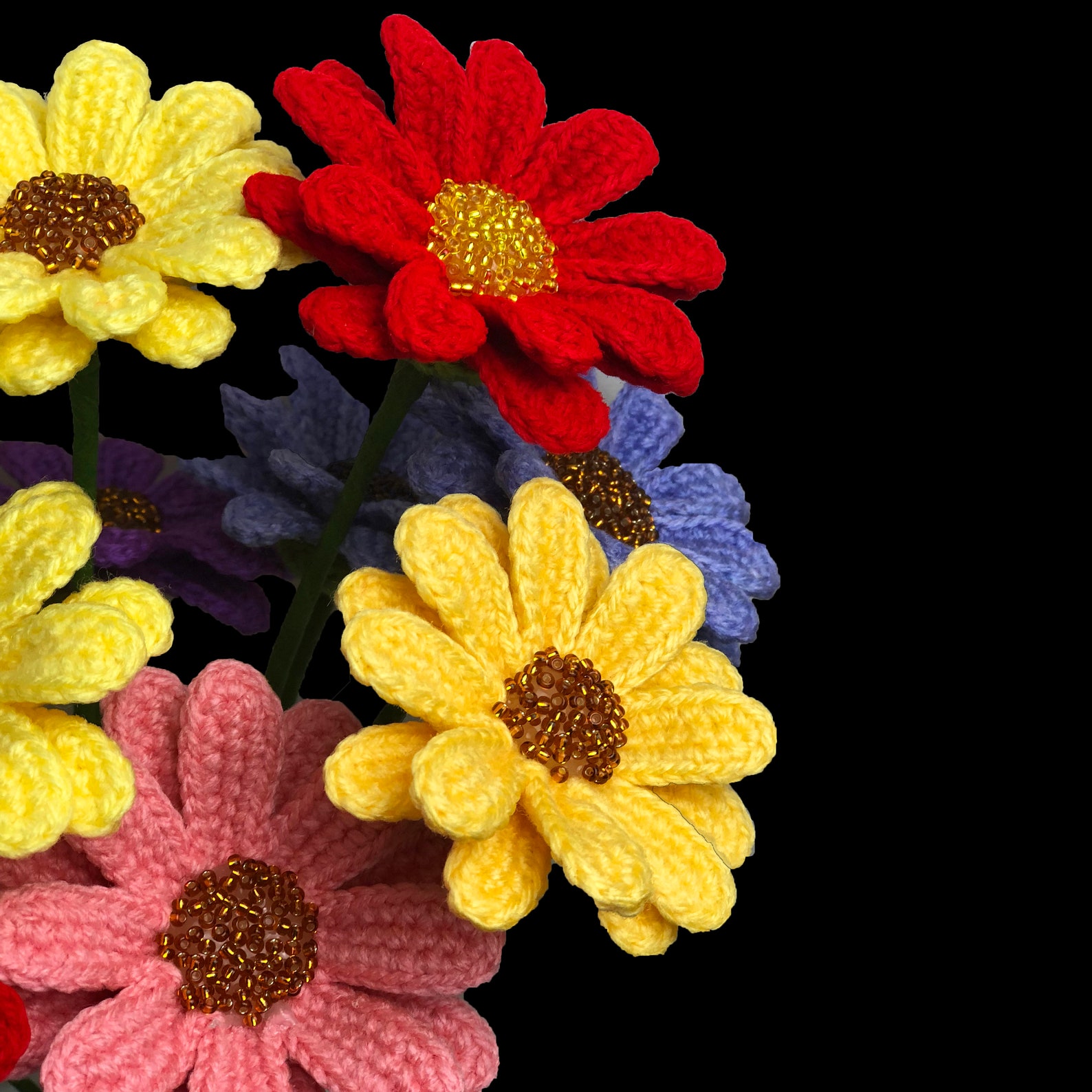 3D Gerbera Daisy Crochet Pattern: US Terms (PDF Download) - Etsy Canada