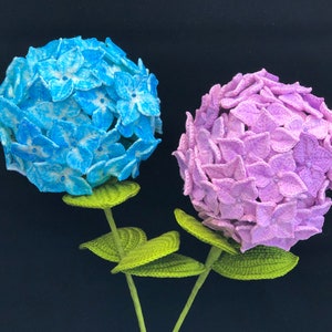 Crochet Hydrangea Pattern - Crochet Hydrangea Flower - Hydrangea ...