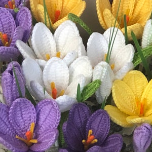 Crochet Crocus Pattern - Spring Flowers Crochet Pattern - Crochet ...