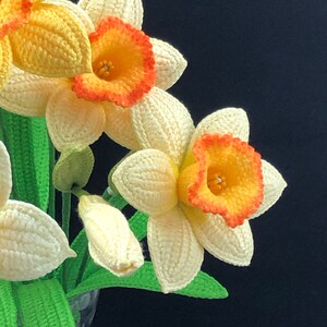 Crochet Daffodil Pattern Crocheted Daffodil Flower Crochet - Etsy