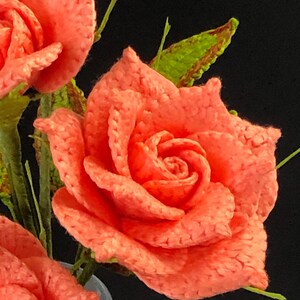 Crochet Mini Rose Pattern - 3 Sizes of Rose in 1 Pattern - Crochet Mini ...