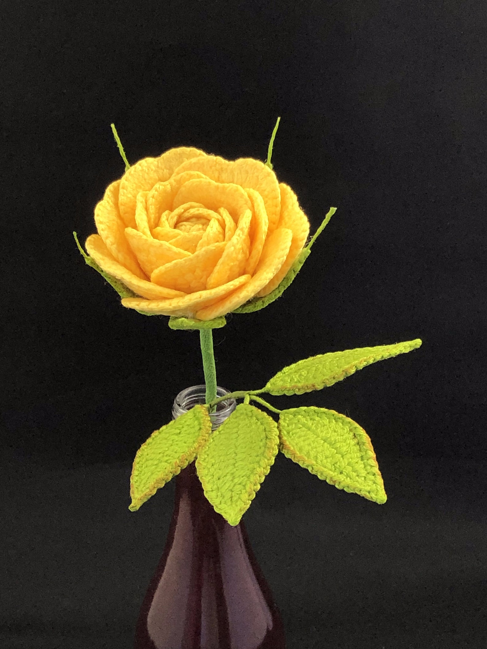 Golden Celebration Rose Crochet Pattern 3 Sizes of Roses in | Etsy