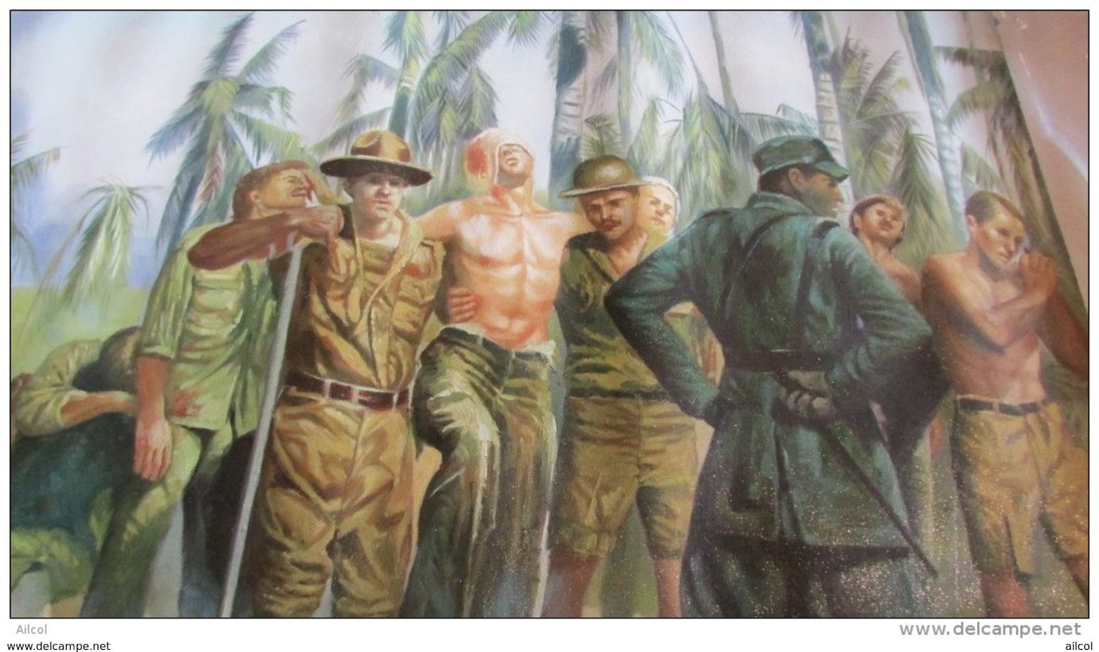 WW2 U.S. Army Bataan Death March Oil Painting Large Size - Etsy