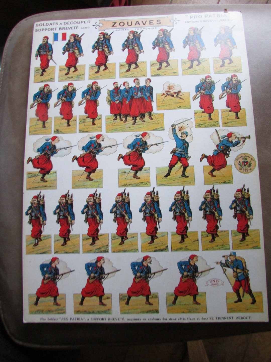 WW1 French Zouave Infantry Paper Toy Soldiers Uncut - Etsy Finland