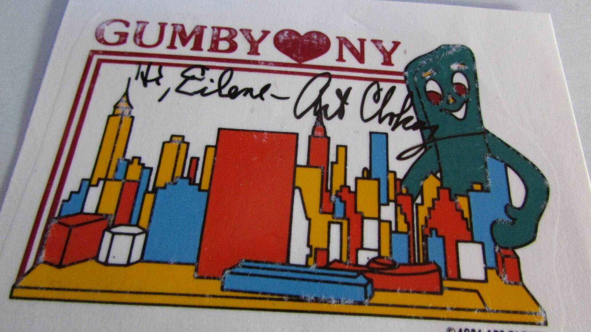 Art Clokey Gumby Creator Autograph | Etsy