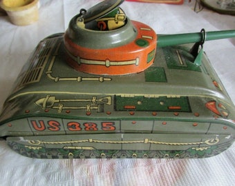 Toy Wind up Tank - Etsy