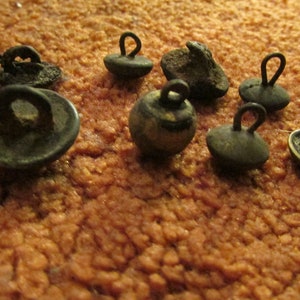 8 Original 17th Century Decorated Buttons | Etsy