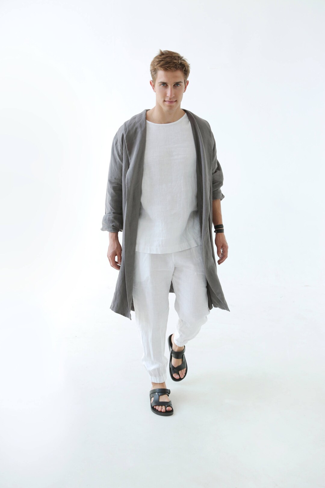 Linen Costume, Men's Set, Linen Gown, Linen Trousers, Linen Pants ...