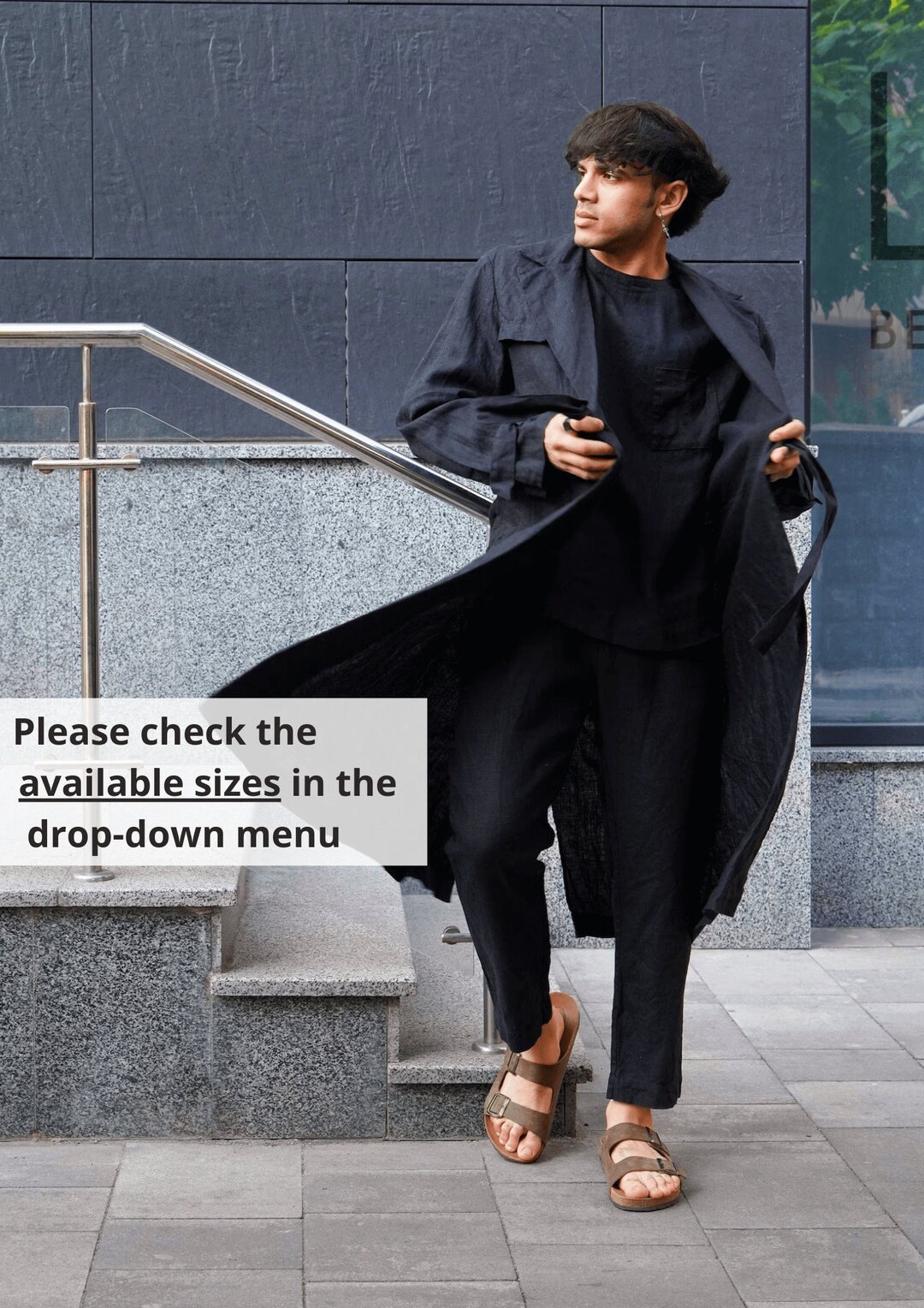 Mens Long Trench, Linen Cardigan, Linen Cape, Linen Jacket, Long Coat ...