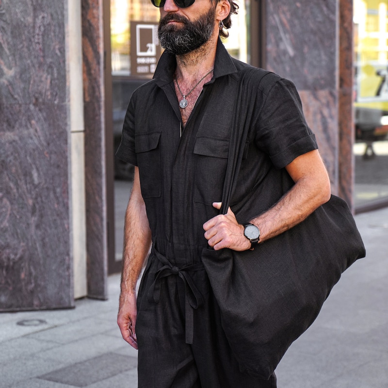 Blue Jumpsuit Men - Etsy