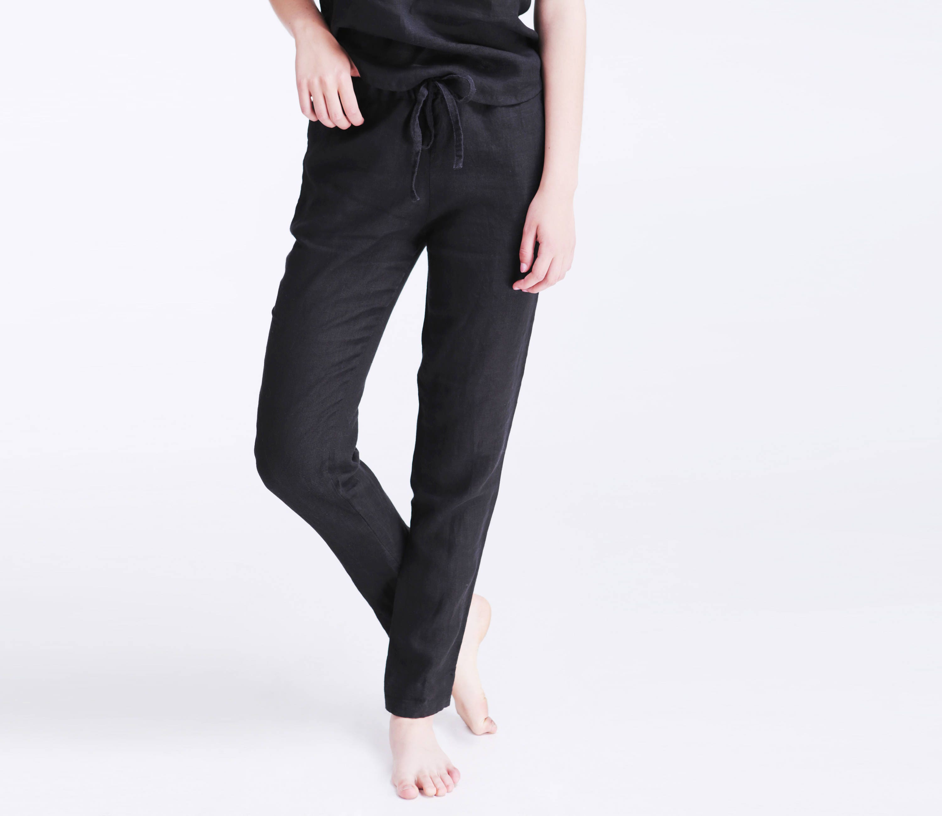 Black linen pants Summer pants Womens pants Black pants | Etsy