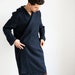 Mens Linen Robe With a Hood, Dark Blue Robe, Summer Gown, Hooded Robe ...