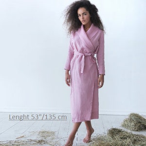 Handmade Linen Robe - Wedding Robes for Bridesmaids - Linen Loungewear ...