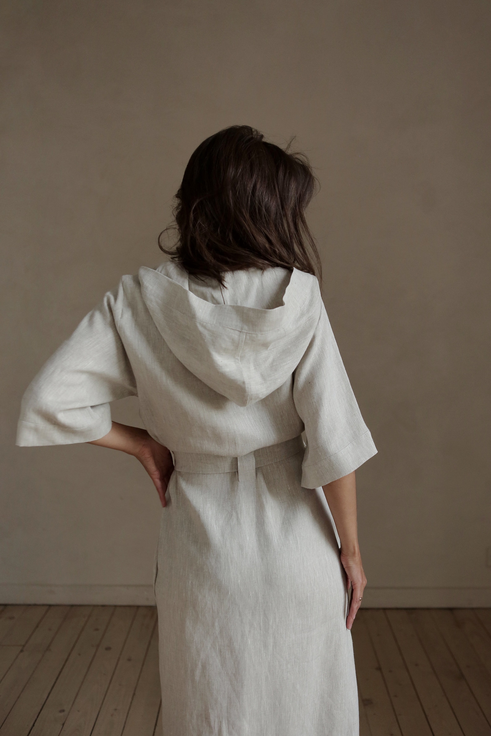 Long Linen Kimono, Summer Kimono, Linen Loungewear, Wedding Robes for ...