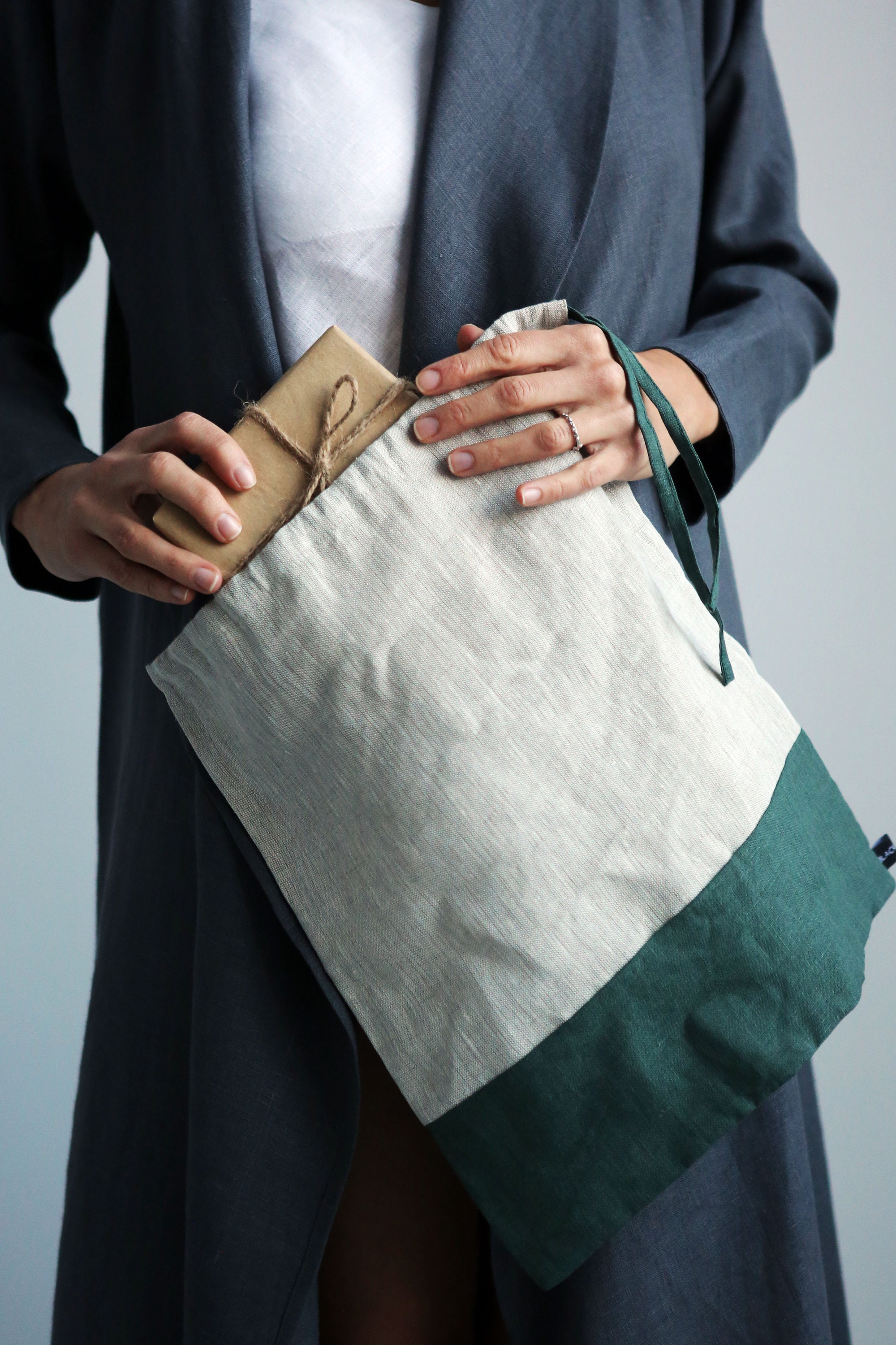 Linen Organic Bag Zero Waste Bag Organic Linen Shopper Gift - Etsy