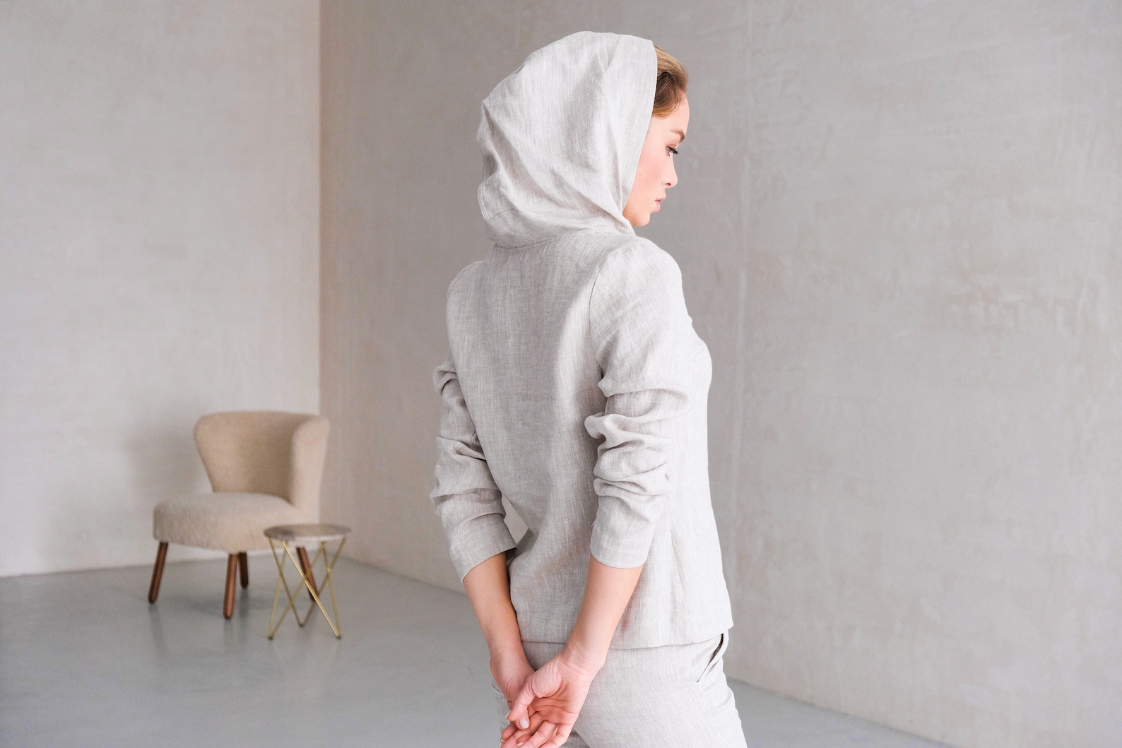 Womens Linen Hoodie Summer Hoodie Linen Tshirt Shirt for - Etsy