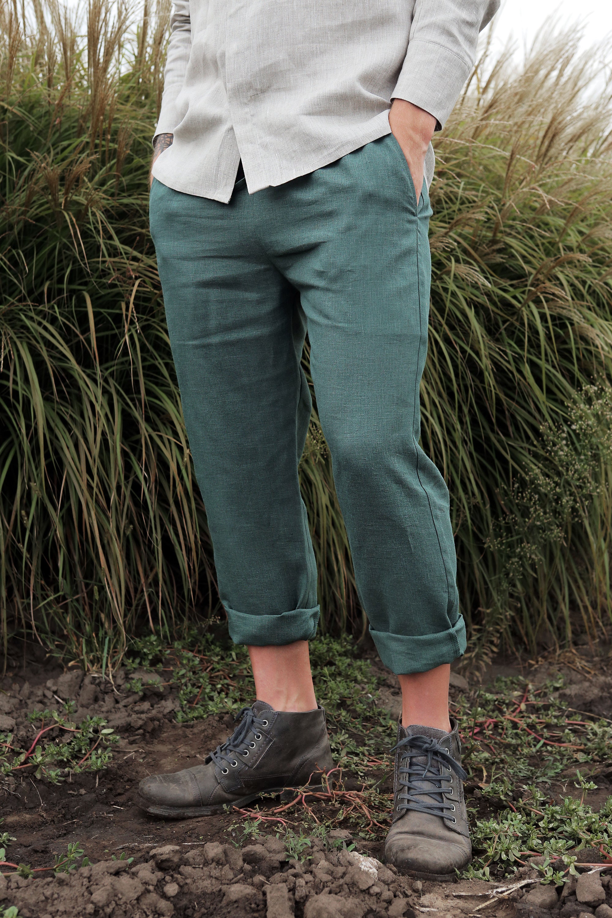 Mens Linen Pants Summer Pants Lounge Pants Linen Trousers - Etsy