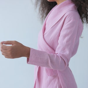 Handmade Linen Robe - Wedding Robes for Bridesmaids - Linen Loungewear ...
