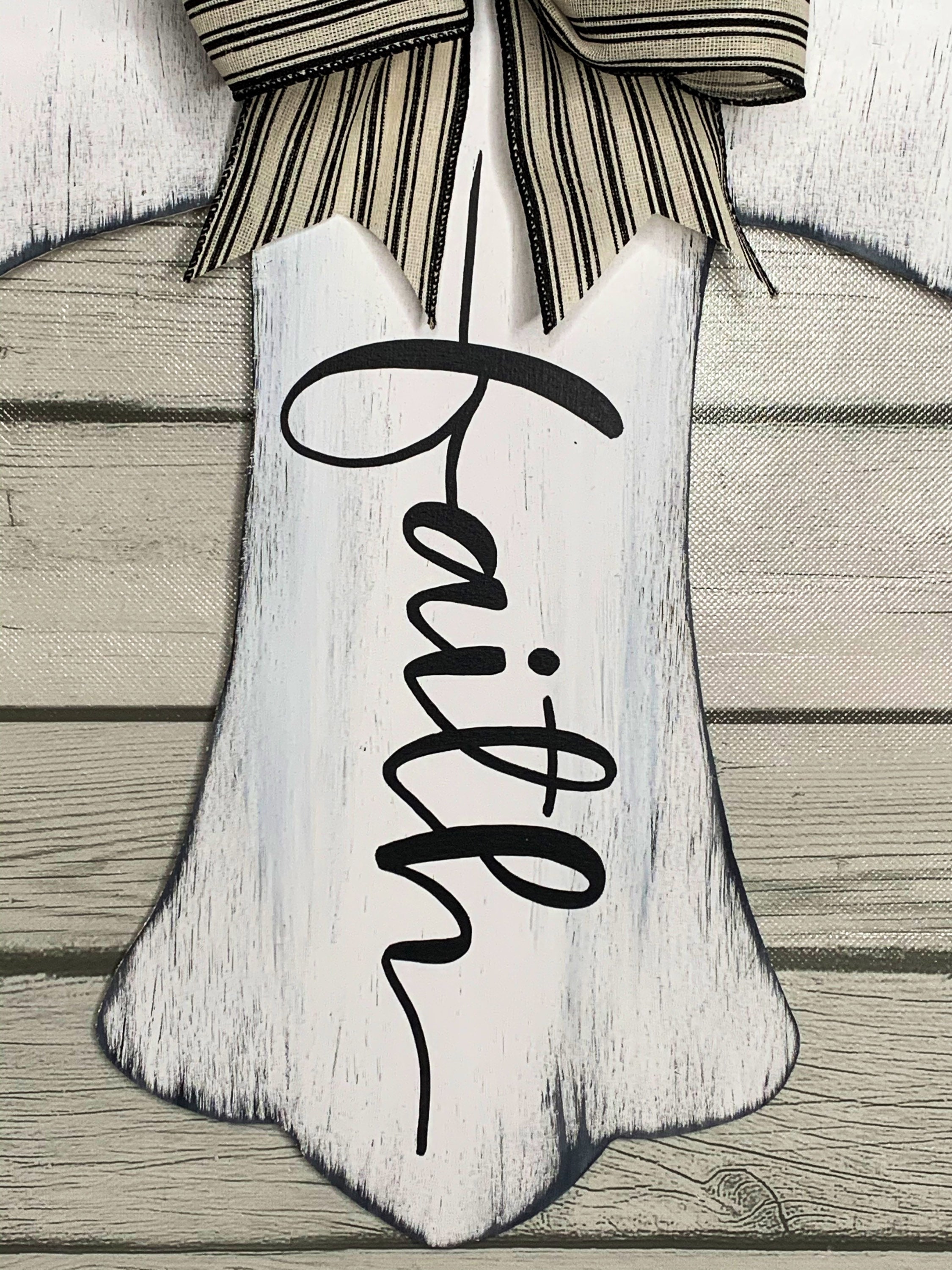 Cross Door Hanger Faith Door Hanger Blessed Cross Sign Religious Front ...