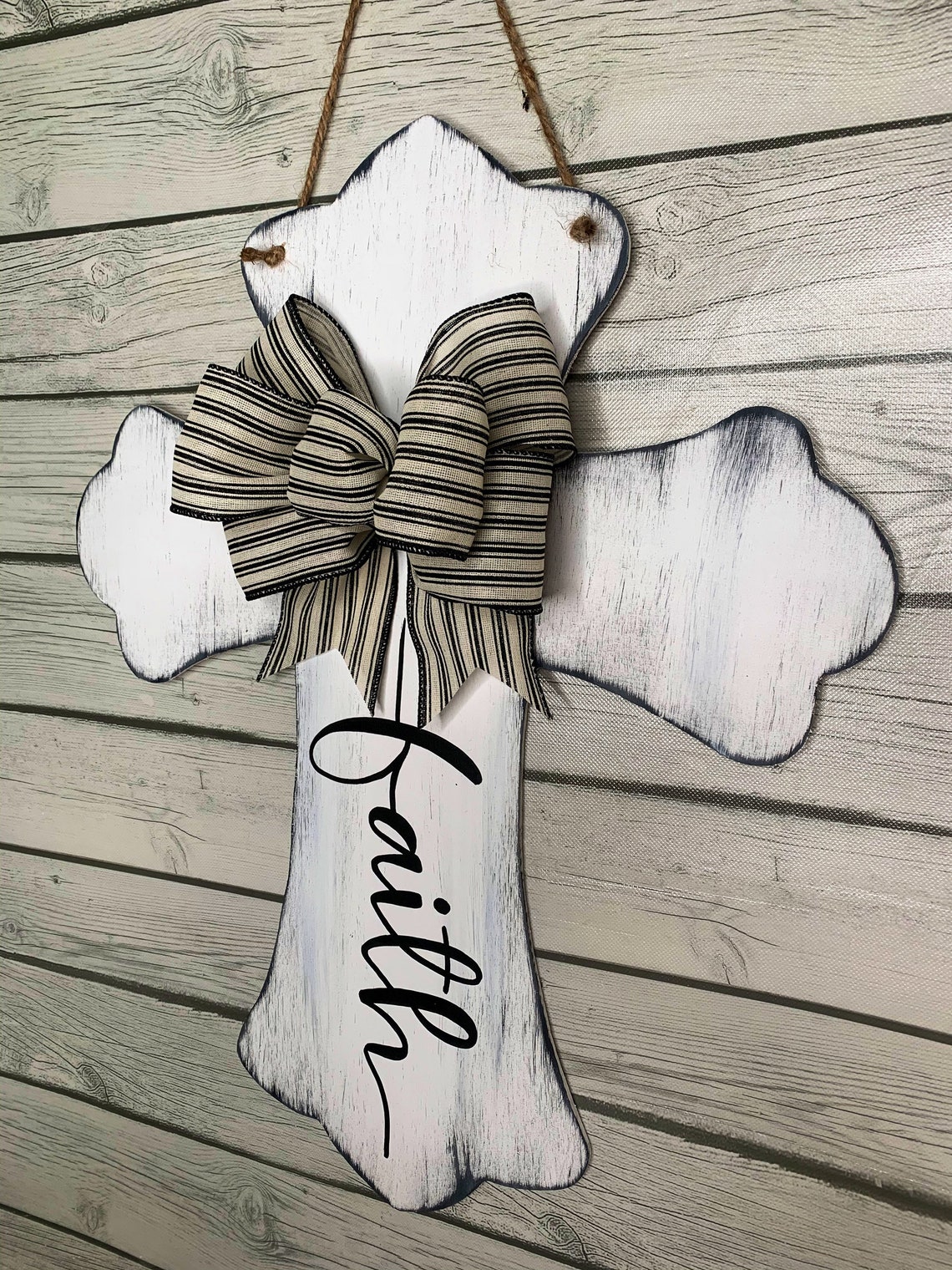 Cross Door Hanger Faith Door Hanger Blessed Cross Sign - Etsy