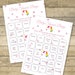 Unicorn Baby Shower Bingo Cards - Unicorn Baby Shower Bingo Game - 40 ...