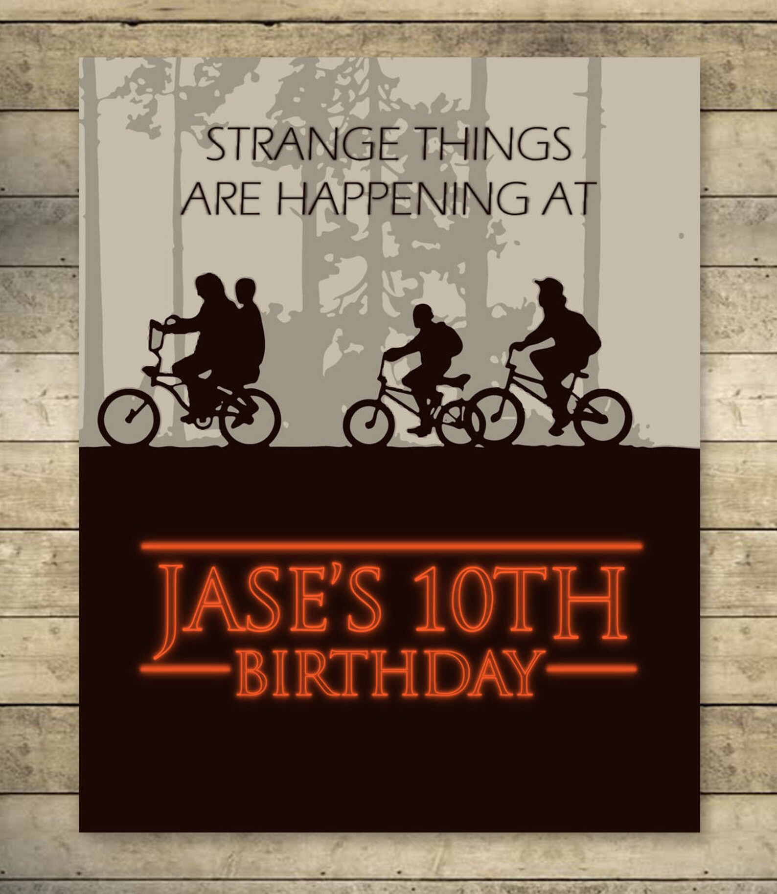 Stranger Things Birthday Sign Stranger Things Party Favor - Etsy